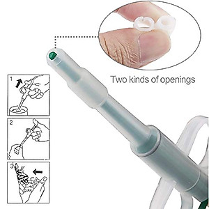 Anzero Pets Feed Solid Pills Gun Pet Pill Dispenser Dog Pill Dispenser Cat Pill Shooter Tablet Soft Tip Syringe Pet Medical Feeding Dispenser for Small Pet