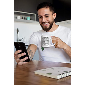 Gemini Nutrition Facts Coffee Mug Funny Motivation Inspiration 11-ounce White Ceramic Novelty Cup CMP00136