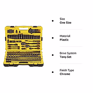 STANLEY Professional Grade Black Chrome NEW Mechanics Tool Set (Socket Set-229 pieces)