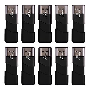 PNY 16GB Attaché 3 USB 2.0 Flash Drive, Black 10 Count (Pack of 1)