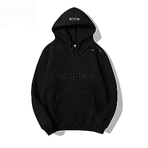 Figpal Letter Hoodie Womens Mens Hip Hop Hoodies Teens Girls Boys Trendy Sweatshirts (Black(C1),Medium)