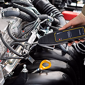 allsun Ultrasonic Air Leak Detector Automotive Listening Device Stethoscope Mechanic Car Noise Finder Diagnostic Listening Device 100Hz~10kHz,Black