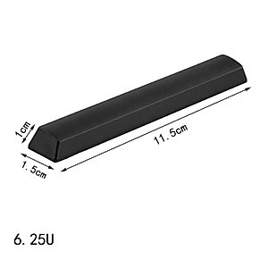 6.25U PBT Spacebar Colourful for Gaming DIY Computer Mechanical Keyboard - Black