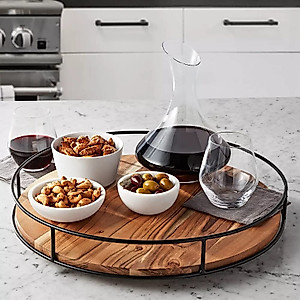 Member's Mark Acacia Wood Modern Farmhouse Lazy Susan