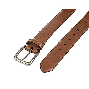Columbia Men's Trinity Logo Belt-Casual Dress with Single Prong Buckle for Jeans Khakis , Tan, 38