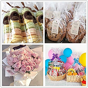 iLovepaper Clear Cellophane Wrap Roll 33''x115Ft, 3 Mil Thick Clear Cellophane Wrapping Paper|Christmas Wrap Roll|Cellophane Roll | Cellophane Wrap for Christmas Halloween Gifts, Baskets, Flowers