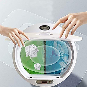 CZDYUF 16L Automatic Intelligent Sensor Smart Trash Can Intelligent Waste Bin Sensor Dustbin Plastic Household Dry and Wet Trash Bin ( Color : E )