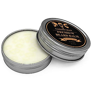 Fragrance Free Beard Oil & Beard Balm Kit - Leave-in Conditioner & Softener - All Natural - Styles, Strengthens, Thickens & Softens Promoting Healthier Beard & Mustache Growth - Moisturizes Skin