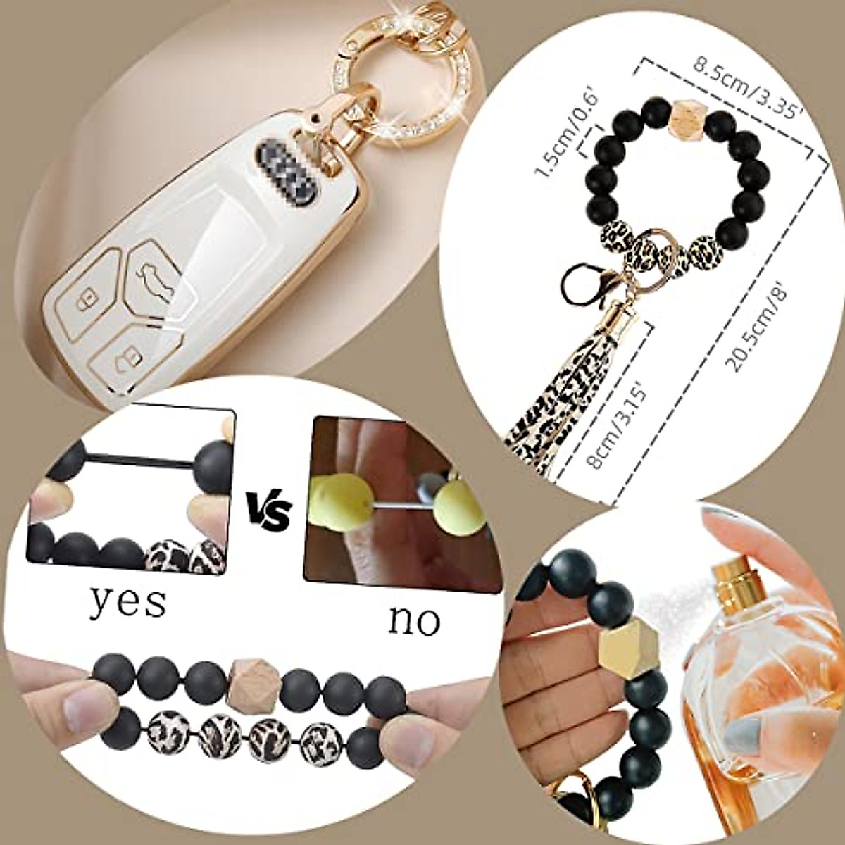 RFSRZ for Audi Key Fob Cover,Premium Soft Full Protection Key Shell Case Compatible with Audi A4 Q7 Q5 TT A3 A6 SQ5 R8 S5,Classy and Durable Key Shell Cover Holder Accessories for Women Men (White)