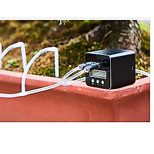 HAHFKJ Smart Watering Device Drip Irrigation System Automatic Plant Irrigation Timer Controller Self Watering Kit Double Pump