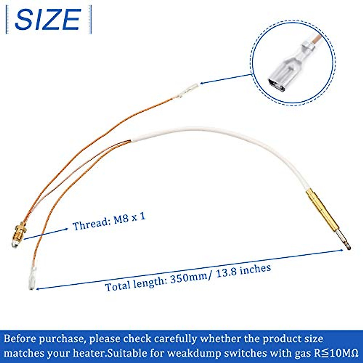 Patio Heater Repair Replacement Kit Thermocouple Part and FD4 Dump Switch for Room Garden Outdoor Heater Accessories (1 Piece)