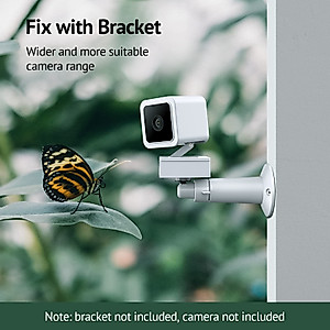 Ayotu 3 Pack Wall Mount for Wyze Cam V3 & Wyze Cam V2 & Wyze Cam Spotlight, Strong Adhesive Holder 3M Stick On-Easy to Install, Another Installation Methods-Screws Bracket(NOT Include Camera), White