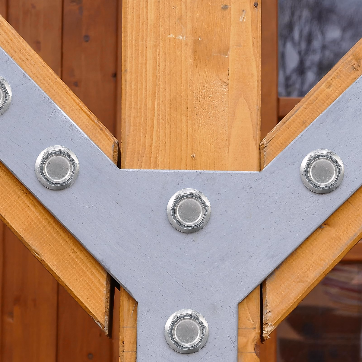 #10 x 3/4" Hex Washer Head Self Drilling Screw, Self Tapping Sheet Metal Screws, 410 Stainless Steel, 100 PCS