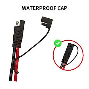 10 AWG SAE to Solar Panel Adapter, RV Solar Panel Connector Cable, Solar to SAE Connector Cable, with SAE Polarity Reverse Adapter Plug
