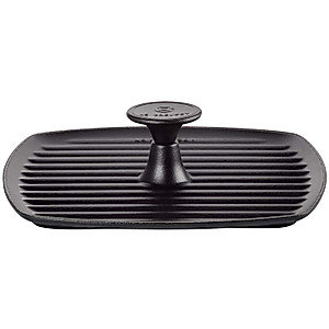 Le Creuset Enameled Cast Iron Panini Press, 9", Licorice