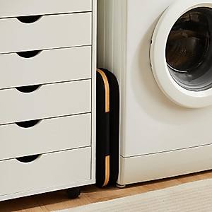 Fiona's magic Laundry Hamper Basket with Lid, Handwoven 100L Large Clothes Hamper with Removable Liner Bags, Collapsible White Tall Hamper for Bathroom, Bedroom and Dorm Room Organizer