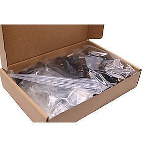 50Pcs 2ml Amber Glass Dropping Bottles Mini Essential Oil Dropper Bottles Empty Travel Perfume Sample Vials Containers with Glass Eye Dropper and Cap in Box(2 Droppers Included)