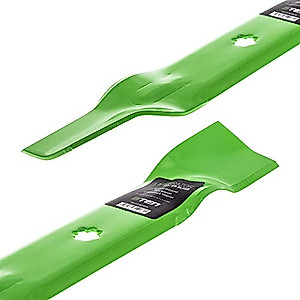 8TEN LawnRAZOR Mower Blade Set for John Deere LA140 LA145 LA155 LA165 D140 D150 D160 48 Inch Cut Deck GY20852 (High-Lift)