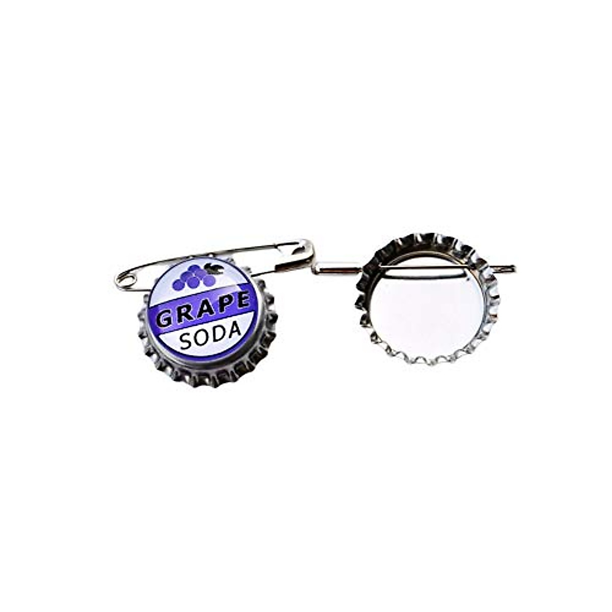 COLIBROX Set of 2 Replica ELLIE BADGE GRAPE SODA BOTTLECAP PIN! "UP" & Sticker Gift Bags Broach Costume Jewelry Badge Pin