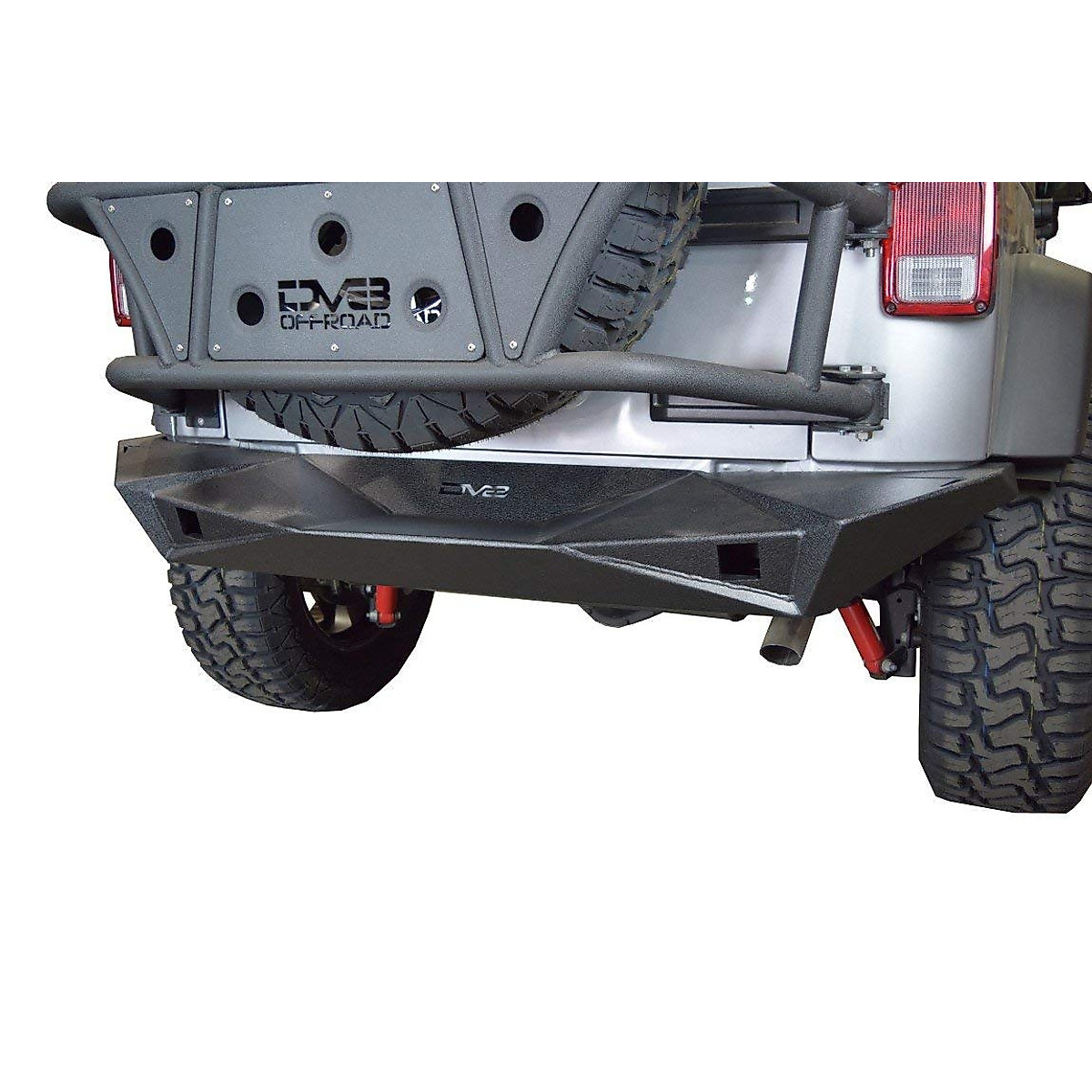 DV8 Offroad | Steel Series Rear Bumper | Designed for the Jeep Wrangler JK