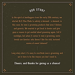 18.21 Man Made Menâ€™s Cologne, Tobacco Vanilla Fragrance - Long-Lasting Eau de Parfum for Men, Sweet Scent with Woodsy Undertones - Eau de Toilette with Masculine Aromatics, 3.4 Fl Oz