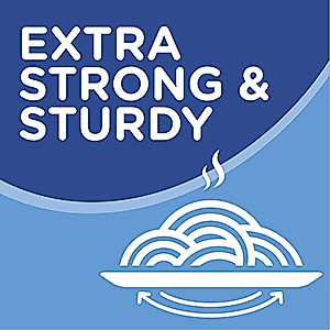 Amazon Basics Ultra Paper Plates, 9 Inch, Disposable, 880 Count (4 pack of 220), (Previously Encore)