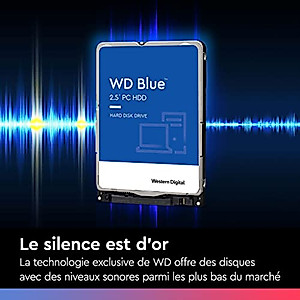 Western Digital WDBMYH0020BNC-WRSN Blue 2 TB 2.5 Inch Internal Hard Drive - 5400 RPM Class, SATA 6 Gb/s, 128 MB Cache, Black