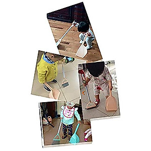 Qidiwin Mini Broom&Dustpan, Home&Kitchen Sweeping for Kids(White+Blue)