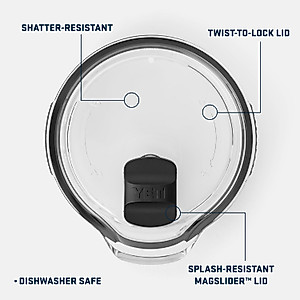 YETI Rambler 34 oz Twist-To-Lock MagSlider Accessory Lid, Fits 34 oz French Press Pitcher (Lid Only)