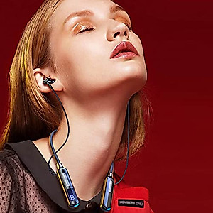 Gspmoly Halter Neck Sport Digital Display LED Earphone, Can Be Inserted Into The Card, Bluetooth Running Earphone in-Ear Noise Canceling Waterproof Headset for iOS/Android, Ideal Xmas Gift