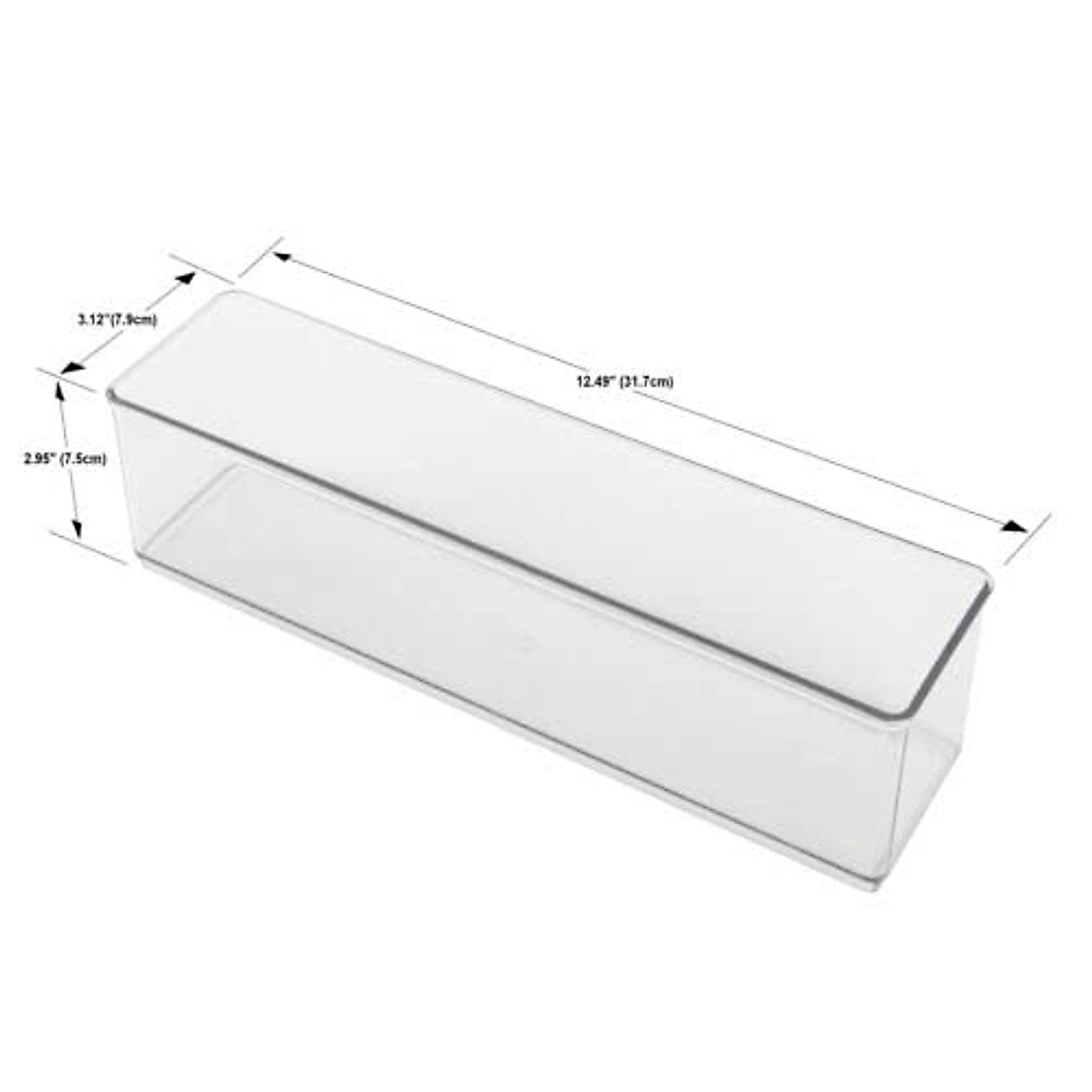 The Home Edit 6 Piece Kitchen Drawer Edit, Clear Plastic Storage System