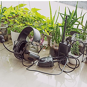TSVISIONCORE kenwood U94 PTT 2pin，for Baofeng UV5R etc. ，Airsoft Tactical Headset (PL)