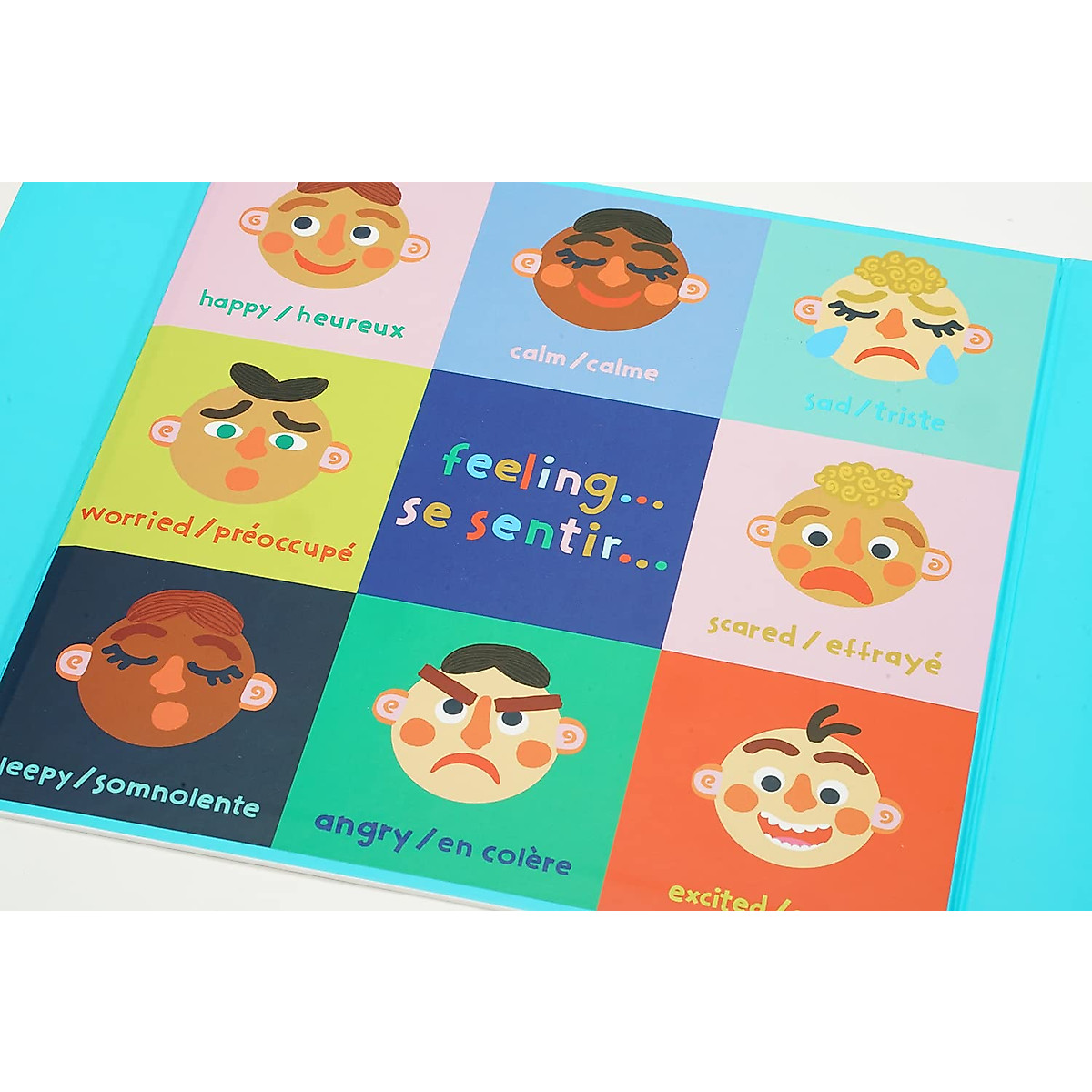 Manhattan Toy Making Faces 34-Piece Bilingual Emotion Toy for Kids 3 Years and Up for English and French Learning