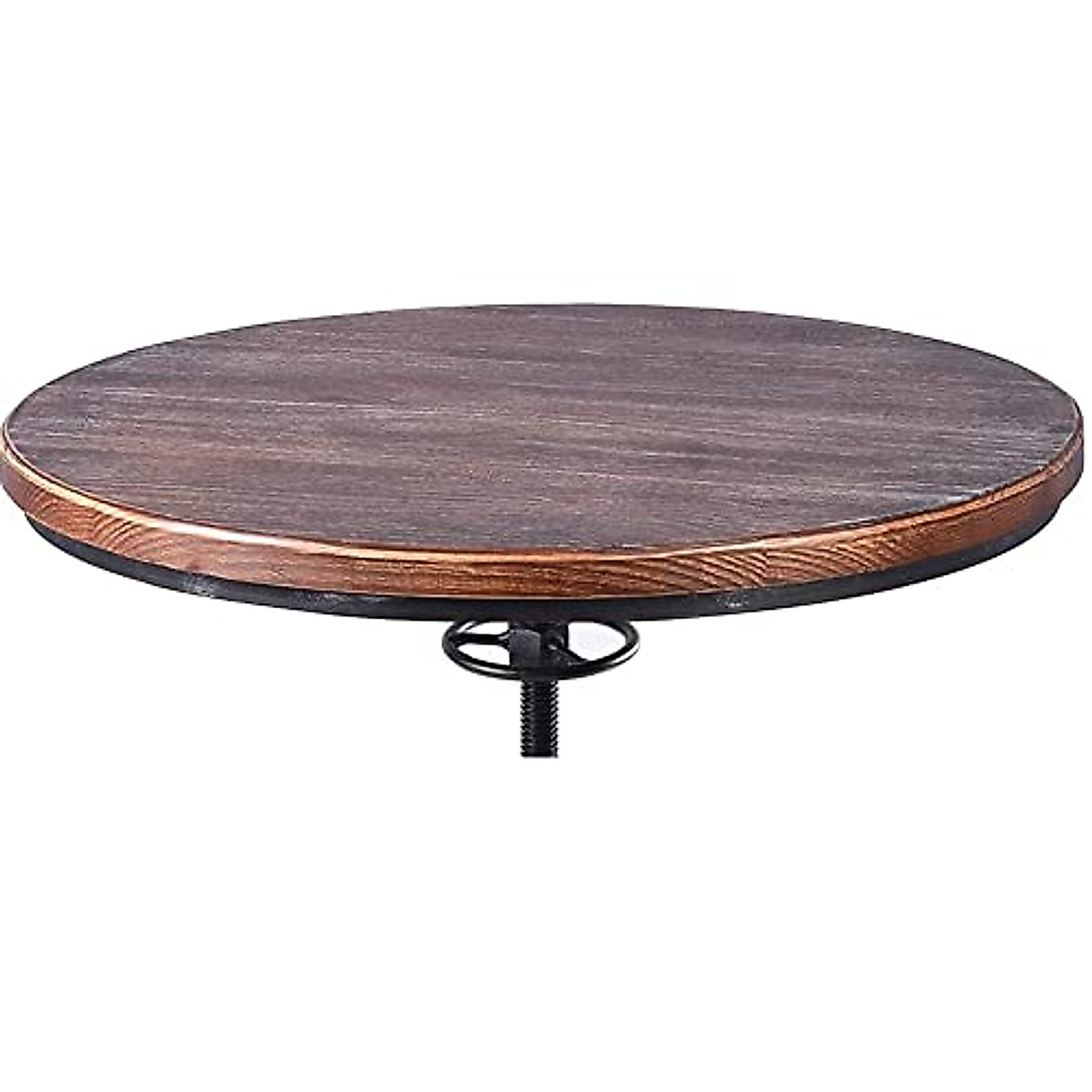 FUBIRUO Kitchen Table Set, 3 Piece Pub Table Set, Modern Round bar Table and Stools for 2, Bistro Bar Height Table Industrial Bar Stools Height Adjustable Easy Assemble for Kitchen Dining