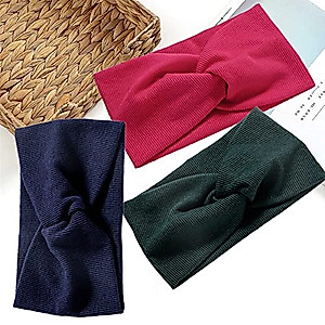 DGQPLPD Women's New Hair Band Knitted Thread Hair Band Yoga Headband Sports Headband Men