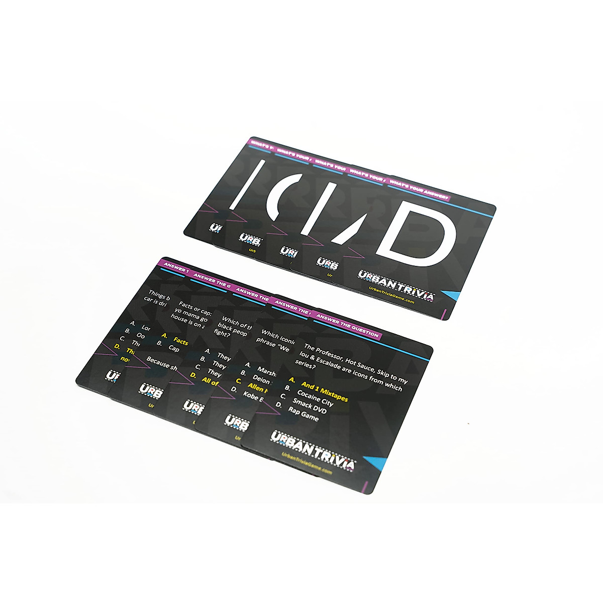 Urban Trivia Game 2nd Edition - Black Card Game for The Culture! Fun Trivia on Black TV, Movies, Music, Sports, & Growing Up Black! Great Trivia for Adult Game Nights and Family Gatherings