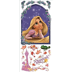RoomMates RMK1525GM Tangled-Rapunzel Peel & Stick Giant Wall Decals, Purple