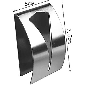 DAOB Towel Hangers Towel Hooks Self Adhesive Towel Holder Stainless Steel Wall Hanger Towel Hooks for Bathroom Kitchen(2PCS)