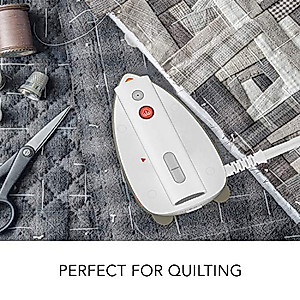 SHARPER IMAGE SI-755 Mini Steam Iron with Dual Voltage for Travel, White