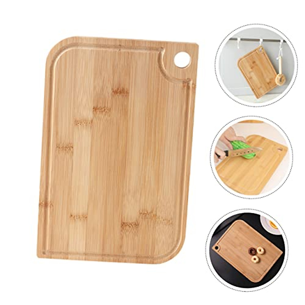 UPKOCH 1pc Cutting Board Wooden Cutting Boards Fruit Trays Fruit Platter Wood Chopping Mats Veggie Tray Vegetable Cutting Wood Pastry Mat Chopping Board Kneading Board Complementary Food