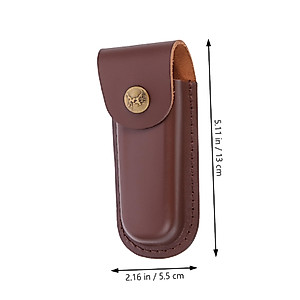 2pcs Leather Case Cutter Small Convenient Cutter Cover Leather Small Convenient Cutter Protector Waist Belt Cover Protection Cutter Cover Waist Cutter Cover