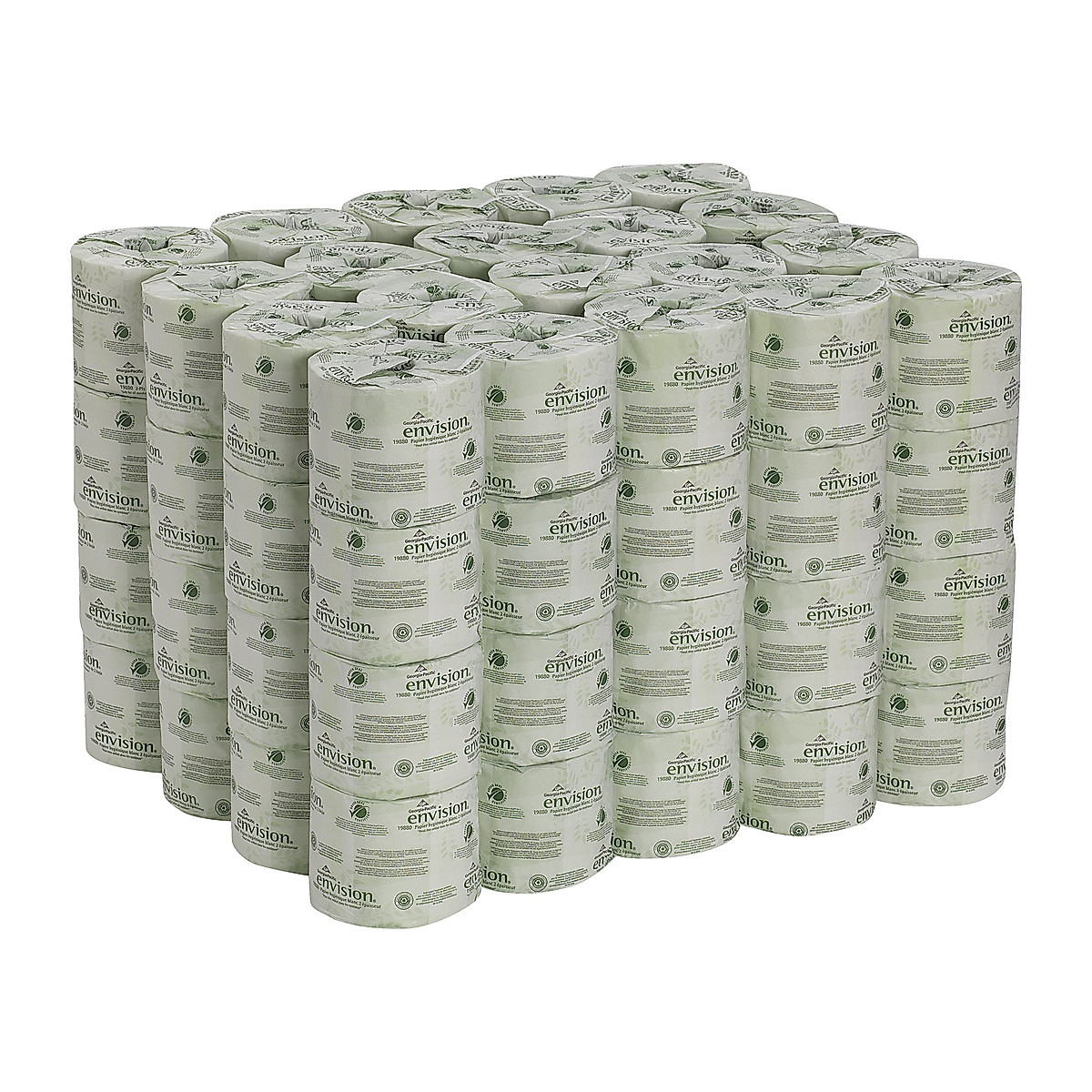 Envision 1988001 Bathroom Tissue, 550 Sheets/roll, 80 Rolls/Carton