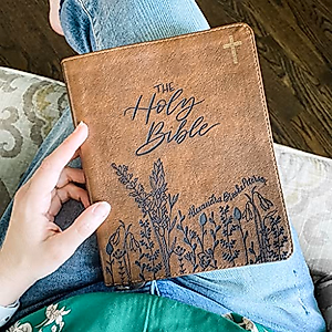 Hand Lettered and Laser Engraved NIV Journaling Bible, Personalized Gift, Custom Name Engraving Available