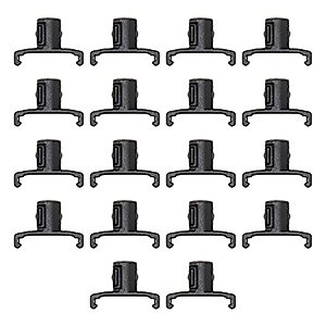 Ernst Manufacturing 3/8-Inch Dura-Pro Twist Lock Socket Clips, 15-Pack, Black - 8441