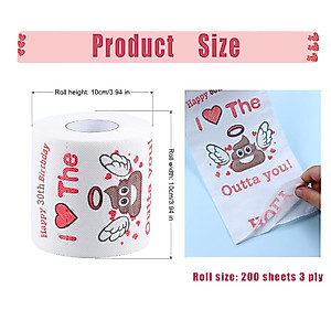 Anquan Happy 30th Birthday Toilet Paper Novelty Birthday Gifts Party Decorations Birthday Gag Gift ideal for Bday or Anniversary Celebration.