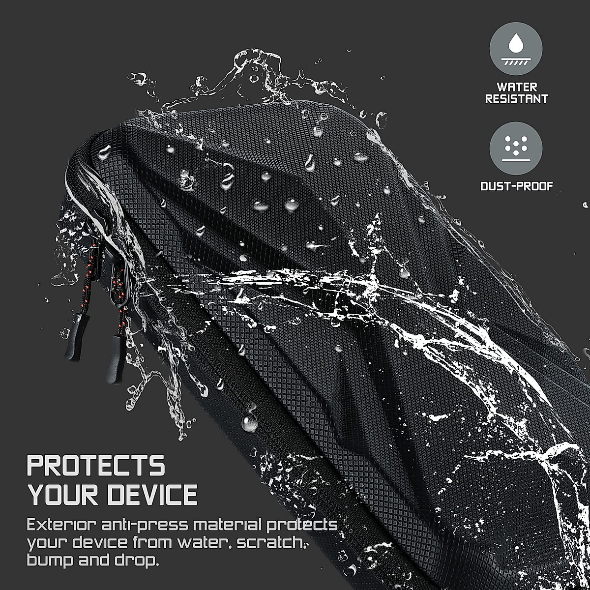 Nacuwa Hard Travel Case for Philips Norelco OneBlade QP2520, QP2530, QP2620, QP2630 Hybrid Electric Trimmer, Shaver Organizer Protective Cover Storage Bag (Black)