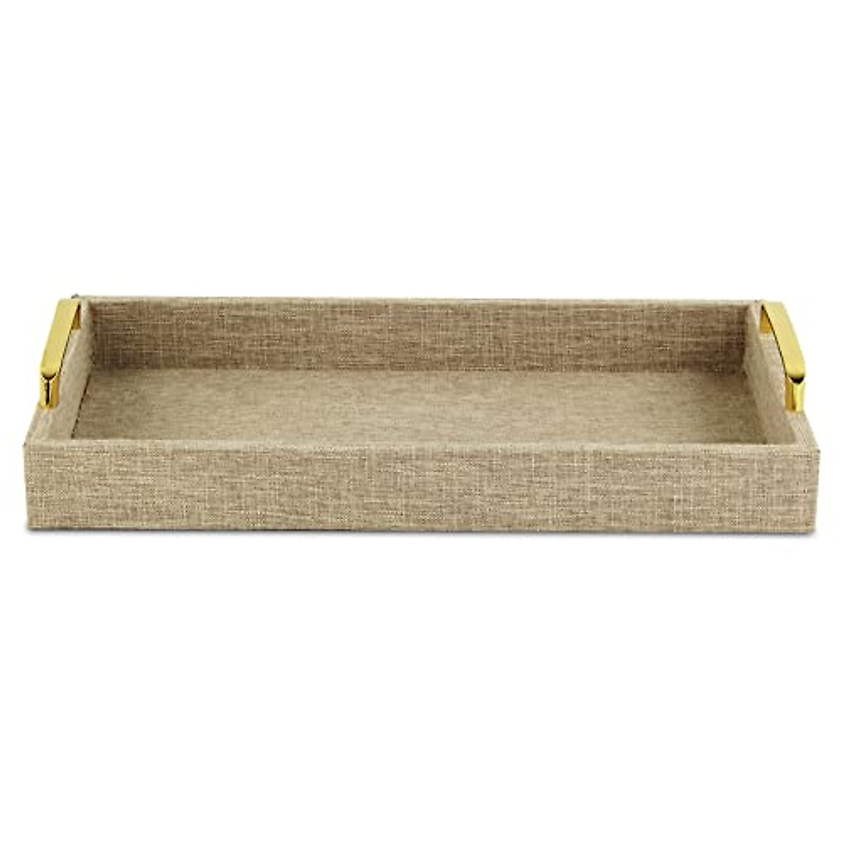 Cheung's 5730 Canter Isle Linen Tray, Beige