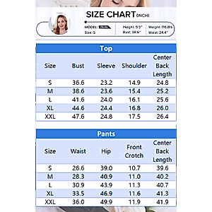 Ekouaer 2 Pack Women's Pajama Set Long Sleeve Top With Jogger Pants Lounge Sets Sleepwear Loungewear with Pockets