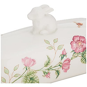 Lenox 893455 Butterfly Meadow Bunny Covered Butter Dish