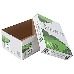 APP High White White Copy Paper, A3, 93% Whiteness, 0.09mm Thickness 2,500 Sheets (500 Sheets x 5 Books)